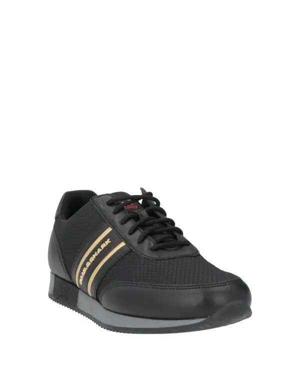 Paul & Shark Leather And Textile Low-top Sneakers