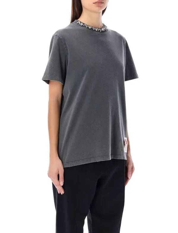 GOLDEN GOOSE Embellished Neck T-shirt