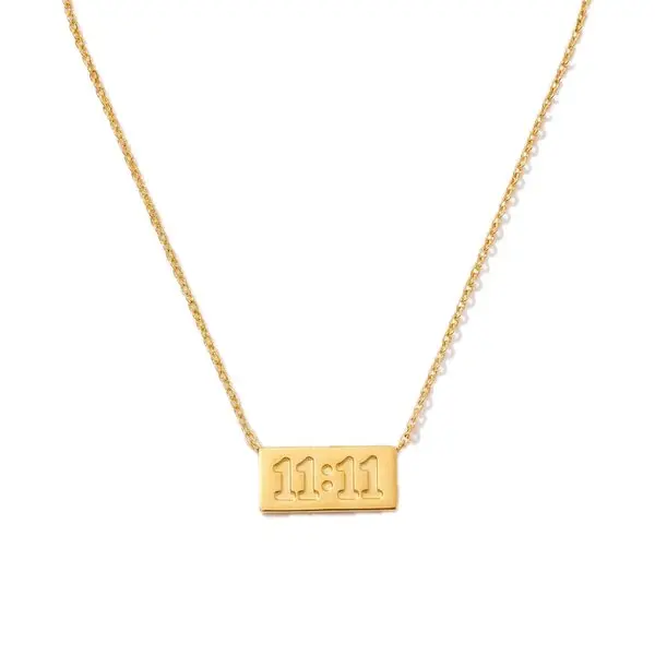 ELK & BLOOM 14k 11:11 Universal Sign Pendant Necklace - Gold