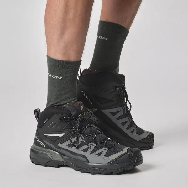 SALOMON X Ultra 360 Mid Gore-tex Hiking Boots - Black