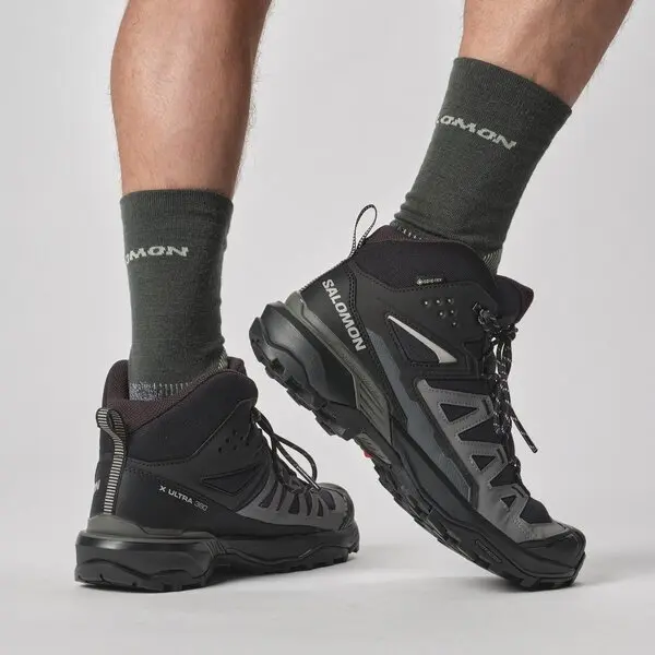 SALOMON X Ultra 360 Mid Gore-tex Hiking Boots - Black