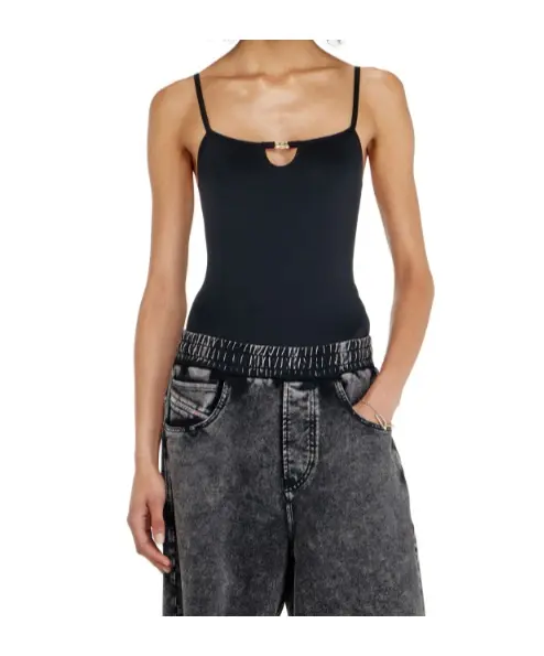 DIESEL® Kiara-utlt Logo-plaque Bodysuit