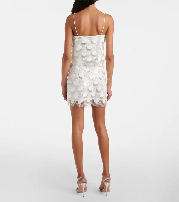 ROTATE BY BIRGER CHRISTENSEN Sequin Embroidered Skirt