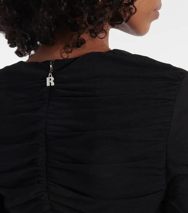 ROTATE BY BIRGER CHRISTENSEN Ruffled Crewneck Mini Dress