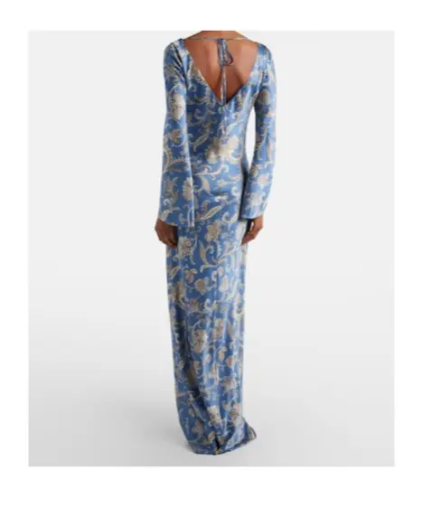Veronica Beard Ember Printed Silk-blend Maxi Dress