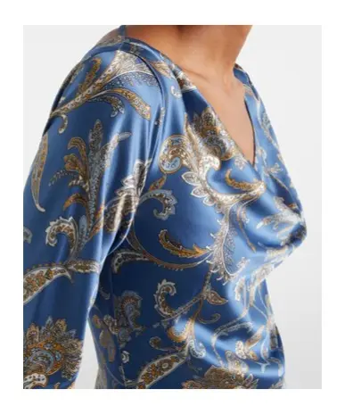 Veronica Beard Ember Printed Silk-blend Maxi Dress
