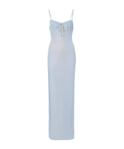 AREA Crystal-embellished Gown - Blue