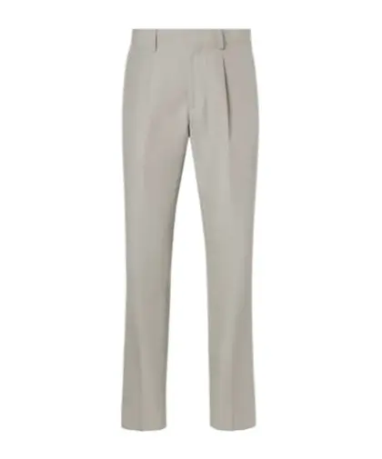 LARDINI Linen, Cotton, And Silk Chinos - Gray