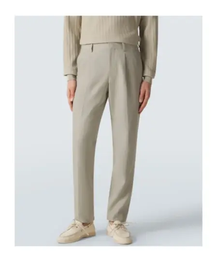 LARDINI Linen, Cotton, And Silk Chinos