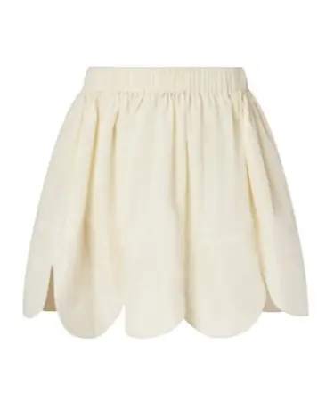 Simone Rocha Poplin Miniskirt - White