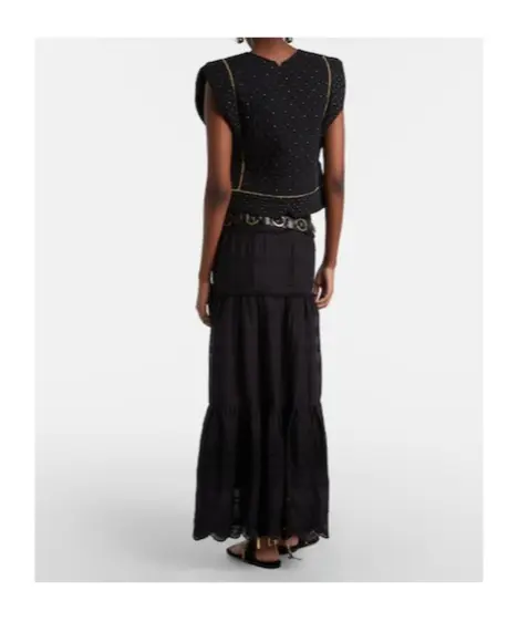 Isabel Marant Étoile Paoline Lace-trimmed Maxi Skirt