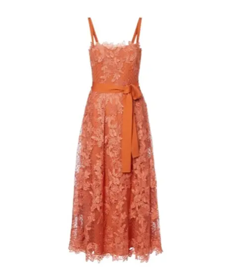 Elie Saab Embroidered Lace And Tulle Cocktail Dress - Red