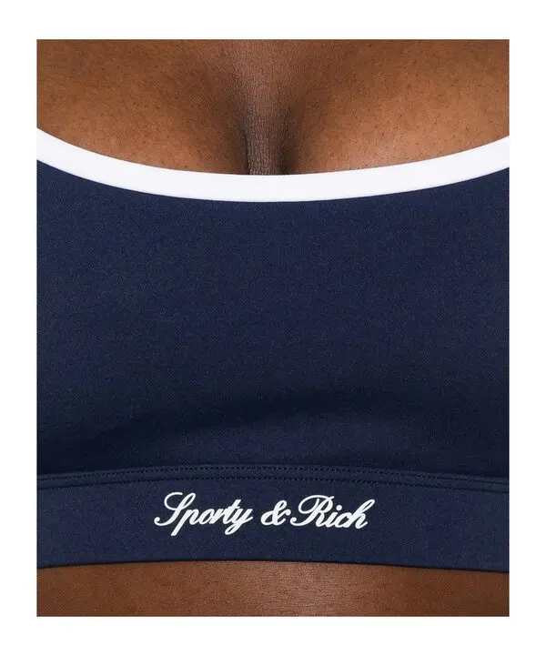 SPORTY  RICH Sporty & Rich Cropped Sports Vest