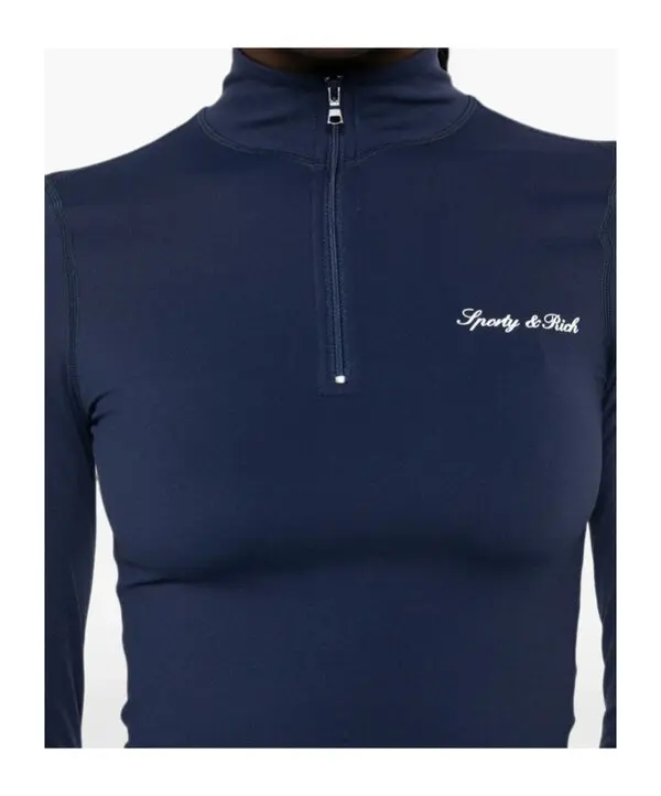 SPORTY  RICH Zipper Top