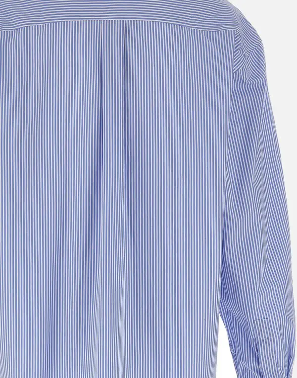 SPORTY  RICH Sporty & Rich Striped Button-down Shirt