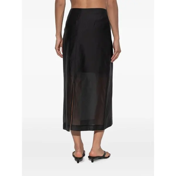 BY MALENE BIRGER Sheer Patchwork Midi Skirt