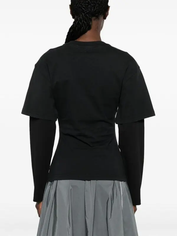 COURREGES Courrèges Layered Long-sleeve T-shirt - Black