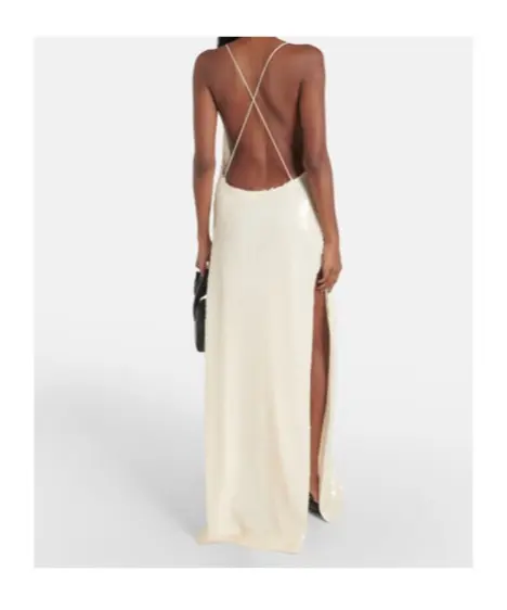 Magda Butrym Sequined Open-back Gown
