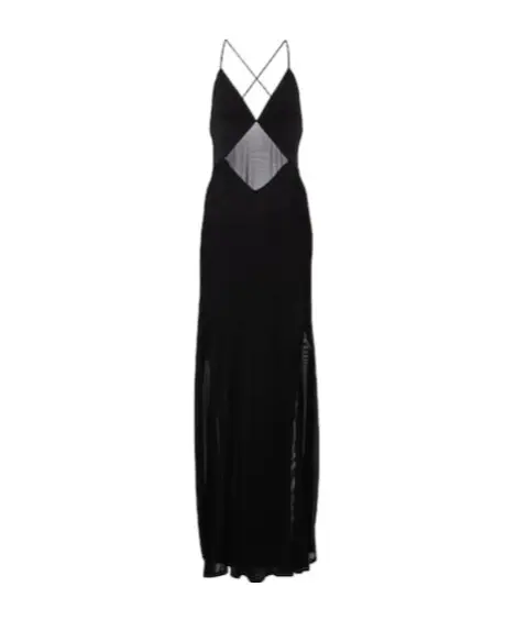 Staud Fleur Mesh-paneled Jersey Gown