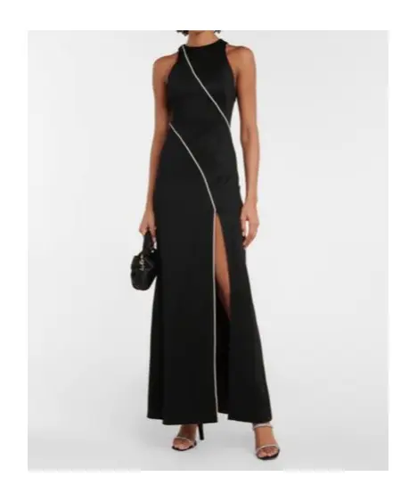 Galvan Crystal Embellished Jersey Gown