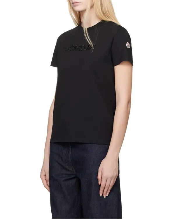 Moncler Embroidered Logo Crewneck T-shirt