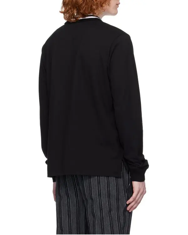 VIVIENNE WESTWOOD Logo Embroidered Polo Shirt - Black