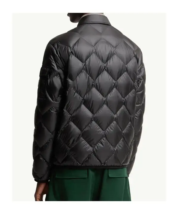 Moncler Collared Button-up Quilted Shirt Jacket