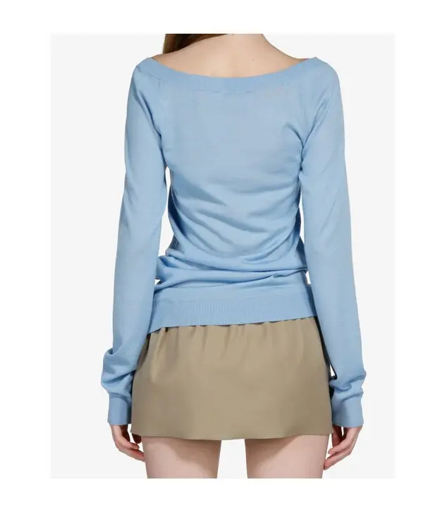 N.21 Boat Neck Long Sleeve Sweater