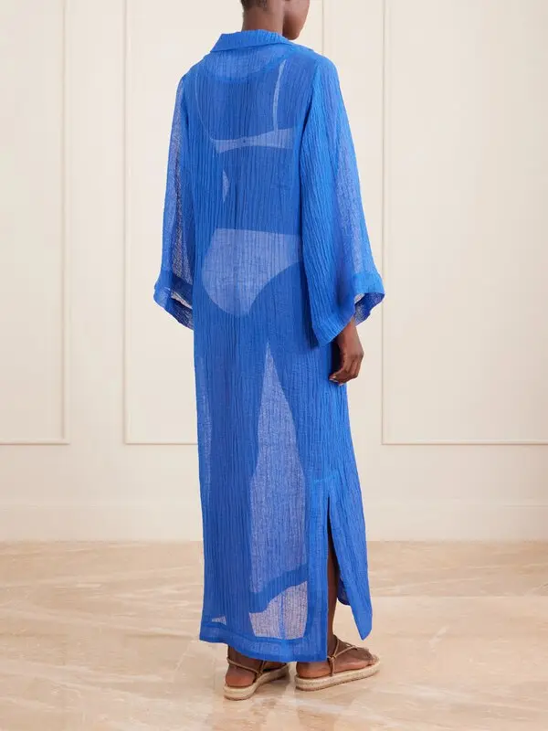 Lisa Marie Fernandez Linen-blend Coverup
