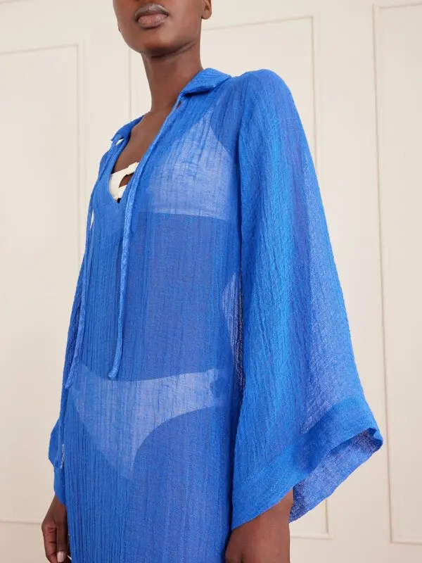 Lisa Marie Fernandez Linen-blend Coverup