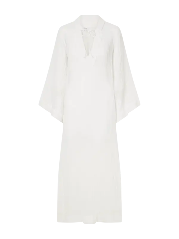 Lisa Marie Fernandez Linen-blend Coverup - White