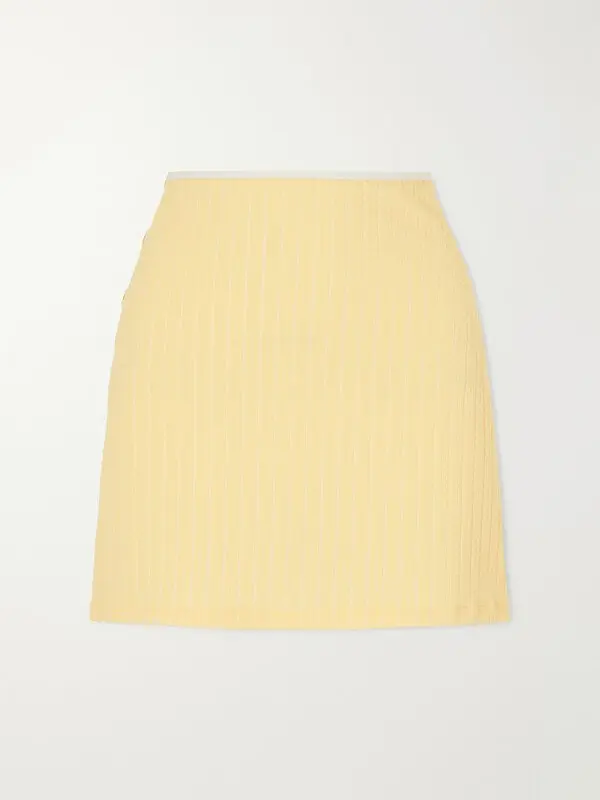 ERES Poolside Cut-out Jacquard Coverup - Yellow