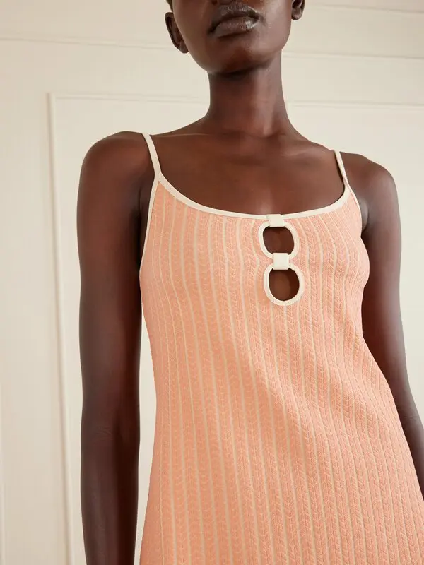 ERES Vitality Cut-out Jacquard Coverup - Orange