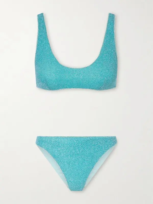 Oseree Lumière Metallic Bikini - Blue