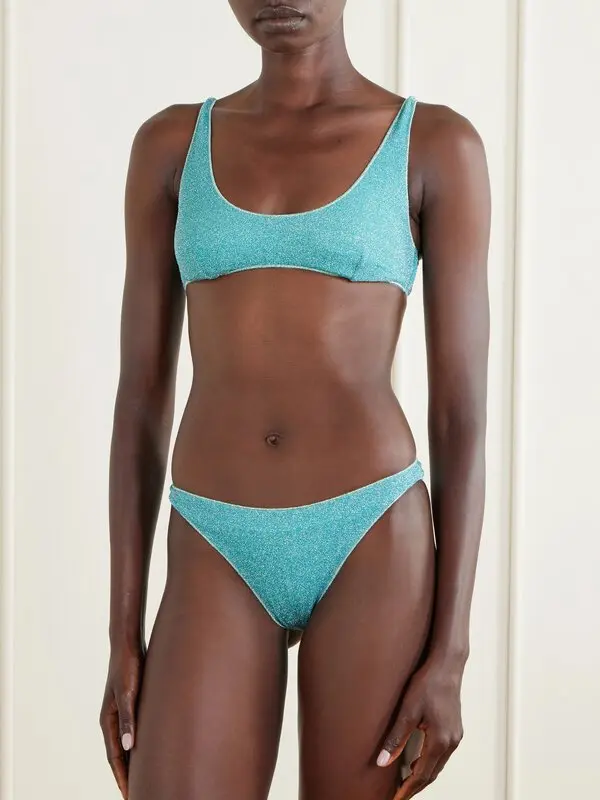 Oseree Lumière Metallic Bikini - Blue