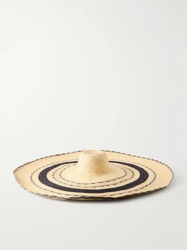 GIGI BURRIS MILLINERY Ora Straw Sunhat - Neutrals