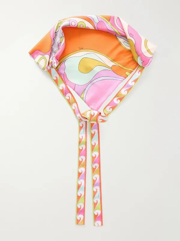 Emilio Pucci Printed Silk-twill Headscarf