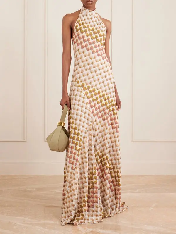 Missoni Halterneck Crochet Maxi Dress