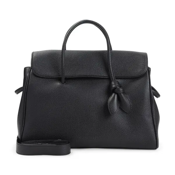 Jacquemus Le Cabas Turismo Grained Leather Shopper Bag - Black