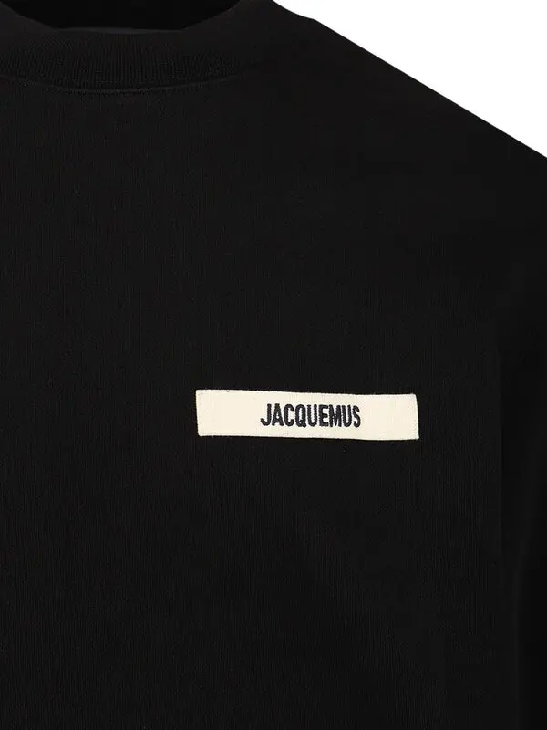 Jacquemus Cotton Sweatshirt - Black
