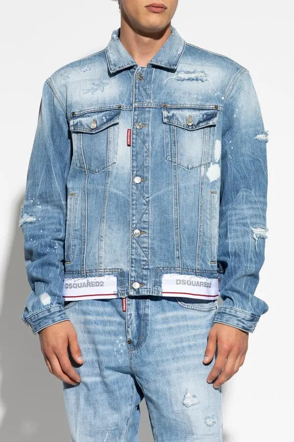 Dsquared2 Denim Jacket With 'vintage' Effect
