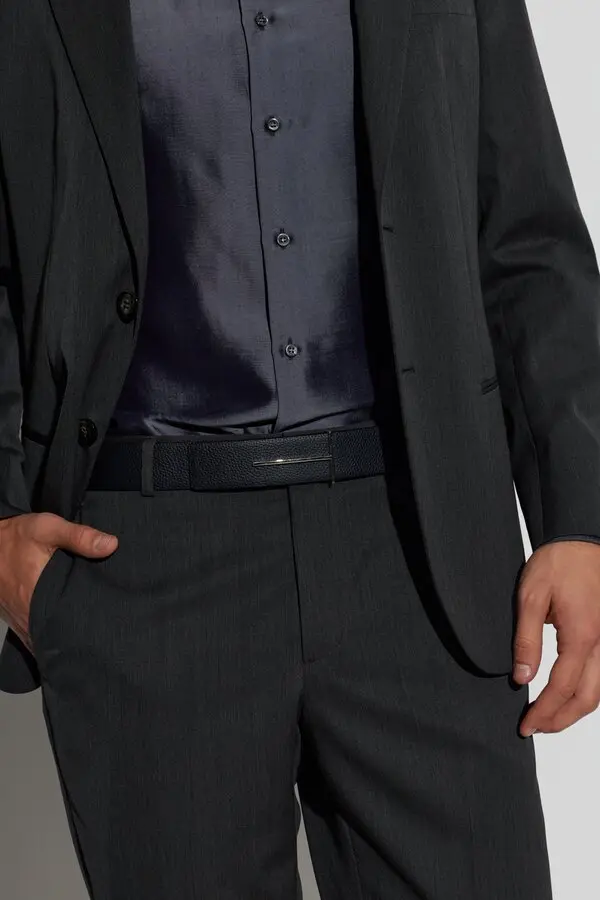 TOM FORD Double-sided Leather Belt With Metallic Buckle