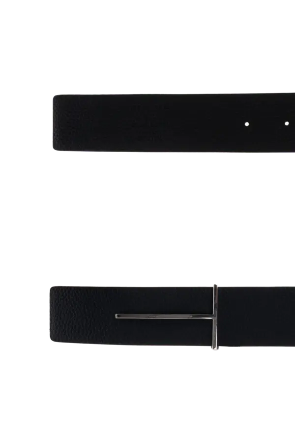 TOM FORD Double-sided Leather Belt With Metallic Buckle