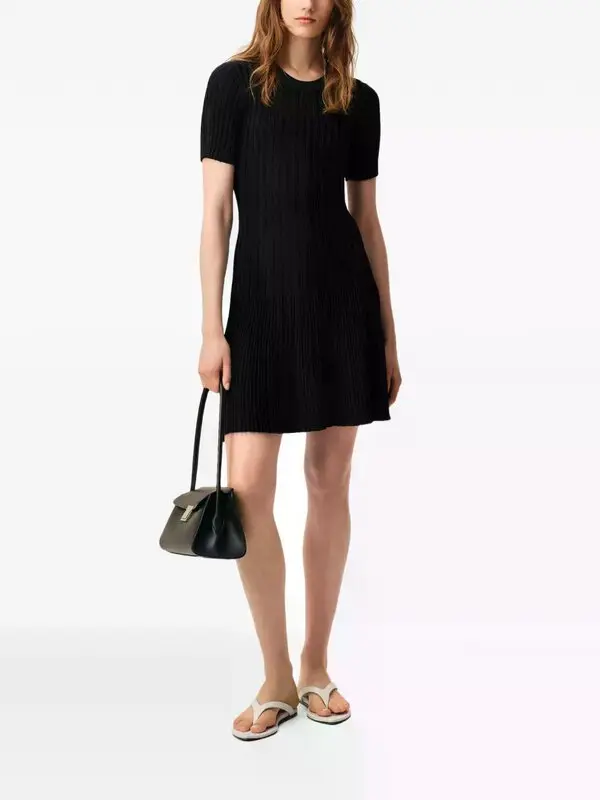 AMI Paris Ribbed Knit Mini Dress