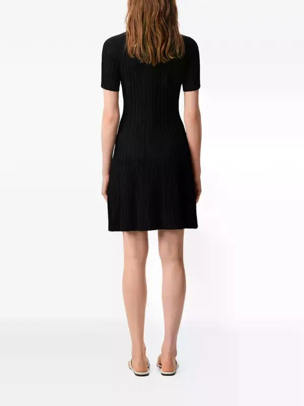 AMI Paris Ribbed Knit Mini Dress