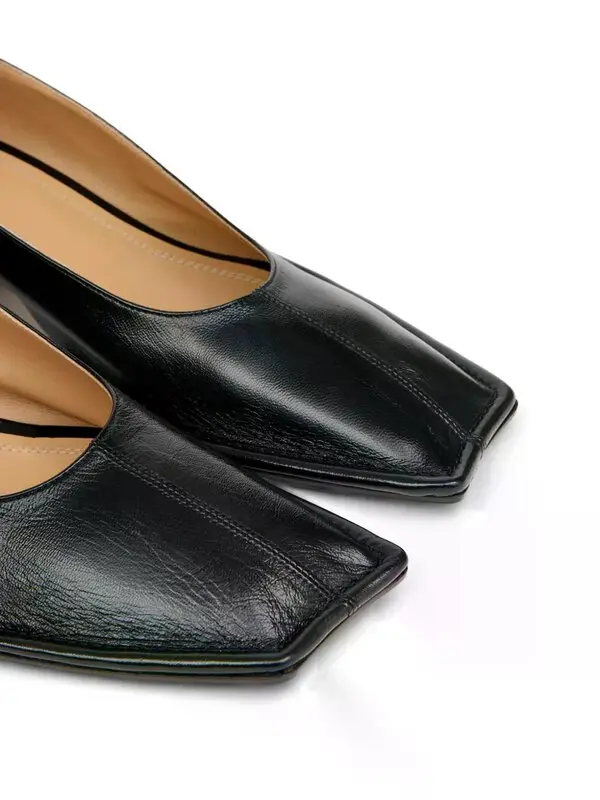 MAISON MARGIELA Piped Square-toe Pumps - Black