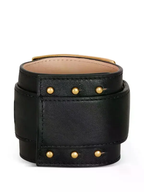 Balmain Anthem Smooth Leather Bracelet