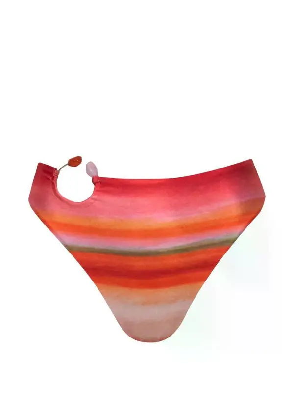 BAOBAB Itala Ring Embellished Bikini Bottom - Red