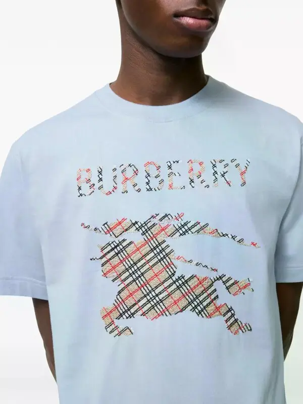 Burberry Cross-stitch Knight ​cotton T-shirt