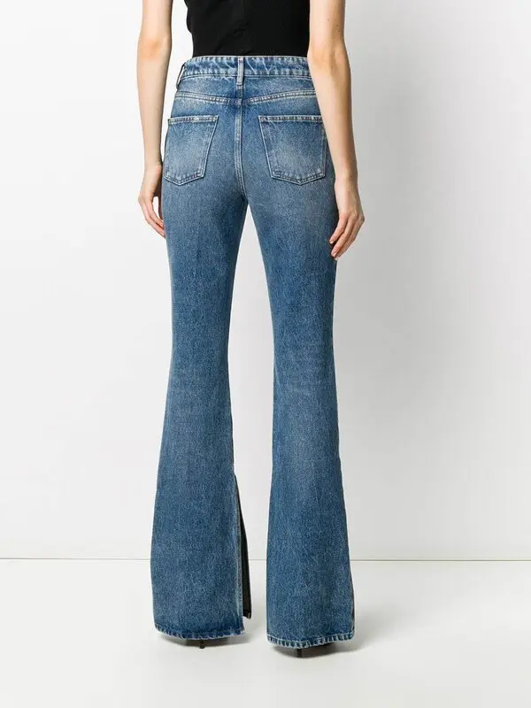 Attico High-waisted Bootcut Jeans